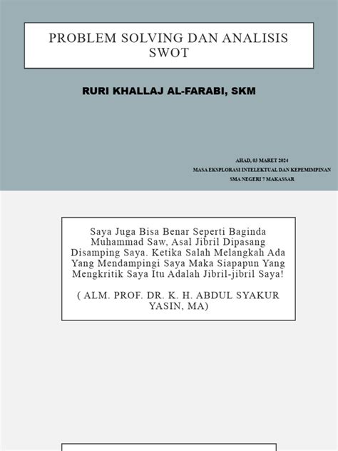 Problem Solving Dan Analisis Swot Pdf