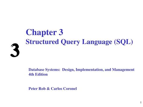 Ppt Chapter 3 Structured Query Language Sql Powerpoint Presentation