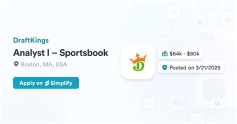 Analyst I Sportsbook Draftkings Simplify Jobs