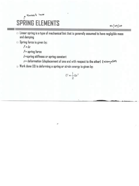 Chapter 1 Spring Element Only Pdf