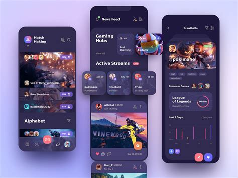 Game Application UI Design On Behance