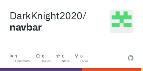 GitHub DarkKnight Navbar