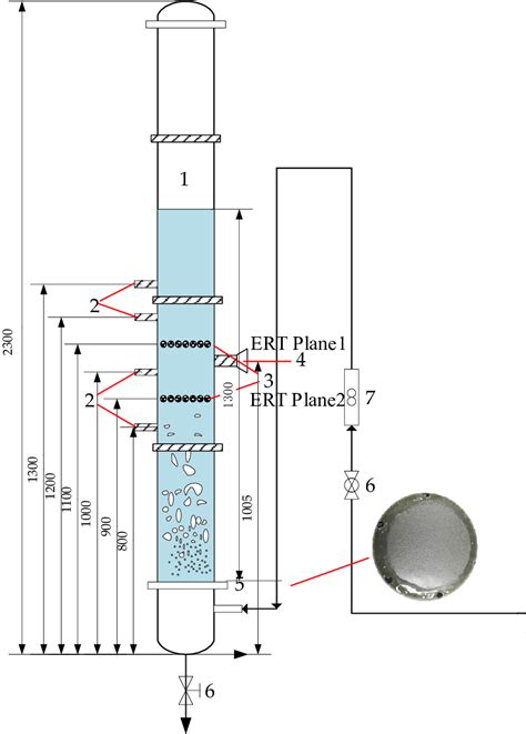 Experimental Device Diagram Of 90 Mm Bubble Column Download