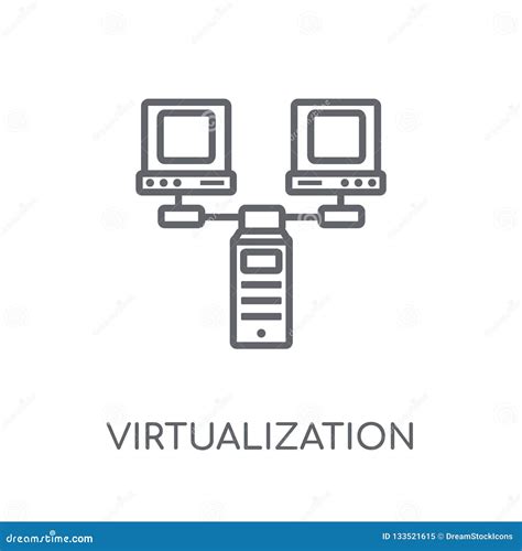 Virtualization Icon Trendy Virtualization Logo Concept On White Vector