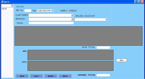 Visual Basic NET VB Sample Source Code Tutorial Billing Software In VB NET C NET