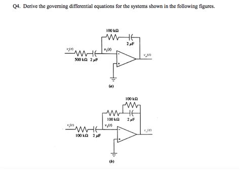 Solved Q4 Derive The Governing Differential Equations For