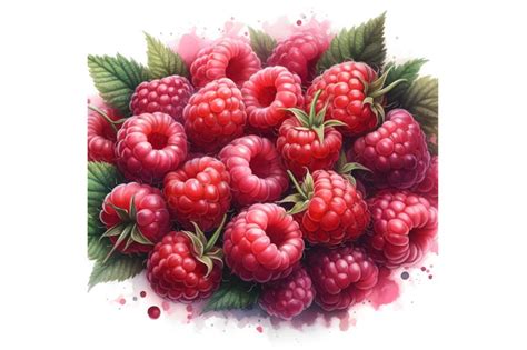 Raspberry White Background By Dianaxstoyanova Thehungryjpeg