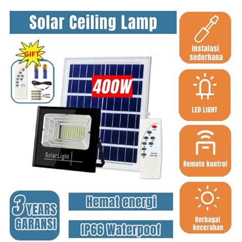 Jual 400W 710 LED Surya Light Waterproof Spotlight Solar Cell Light Led Lampu Taman Lampu Surya