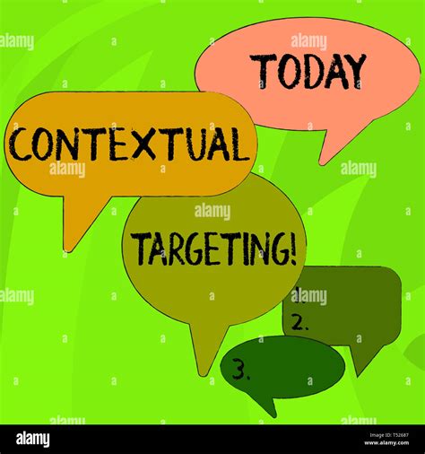 Conceptual Hand Writing Showing Contextual Targeting Concept Meaning Targeted Advertising For