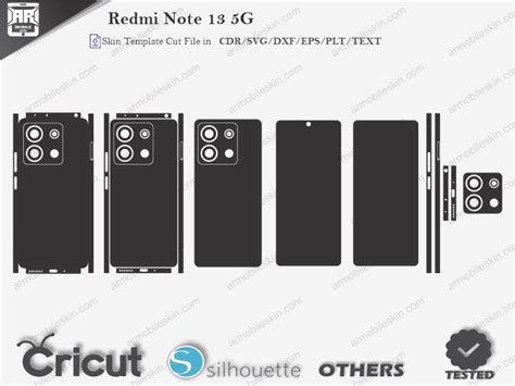 Redmi Note 13 Pro 5G Skin Template Vector ARMOBILESKIN