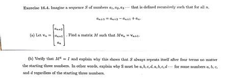 solved exercise 16 4 imagine a sequence s of numbers