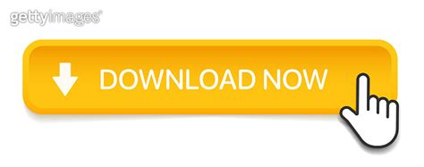 3d Download Now Yellow Button With Hand Cursor Save Cloud Icon Button Hand Pointer Clicking