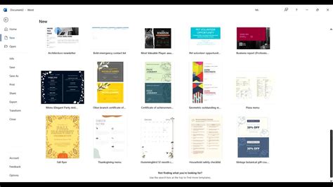 Creating Word Document Ms Word Youtube