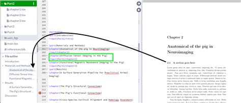 Having The Document Structure Match The Table Of Contents When Using