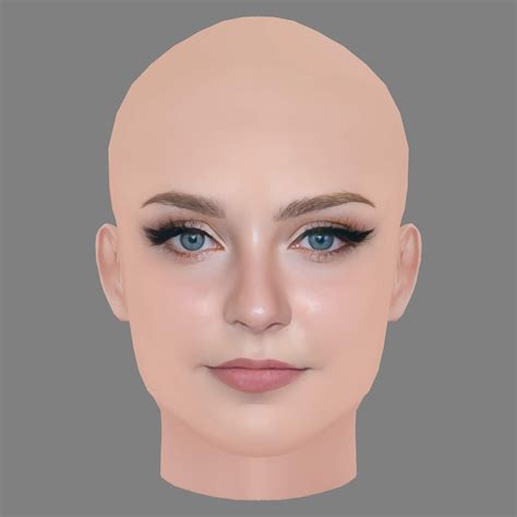 Aviva Mongillo Head No Hair Low Poly Head For Game 3d Model By Nammichael