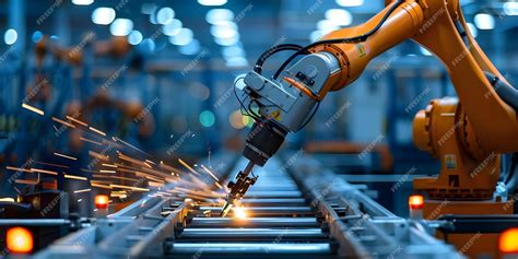 Premium Photo Utilizing Robotic Arms In Modern Factories For Enhanced Industrial Production