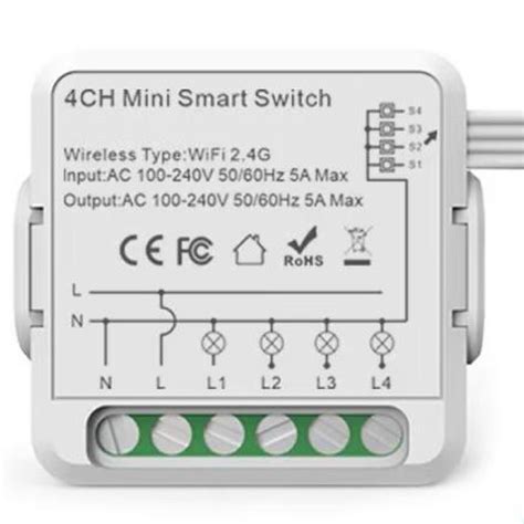 HONI WIFI ZIGBEE MINI SMART SWITCH 1CH 2CH 3CH 4CH 5A 10A 16A ABS SWITCH Alibaba Com