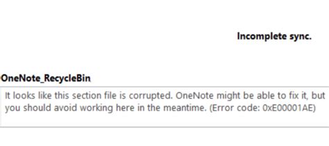 OneNote Error Code 0xE00001AE Fix Technipages