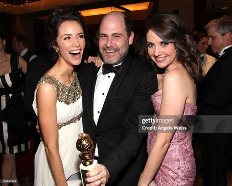 Actress Abigail Spencer Mad Men Creator Matthew Weiner And Actress