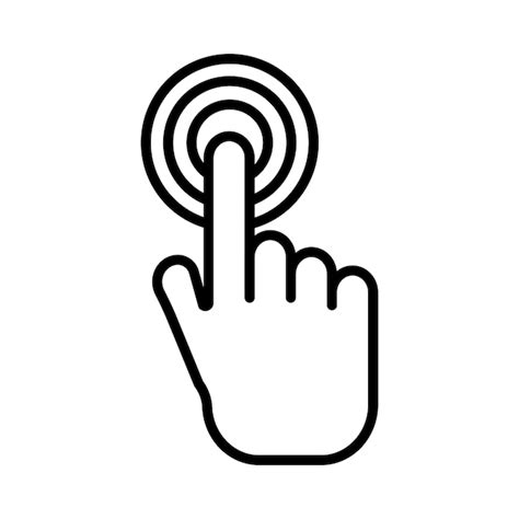 Premium Vector Interaction Icon Set Touch Screen Digital Click Vector