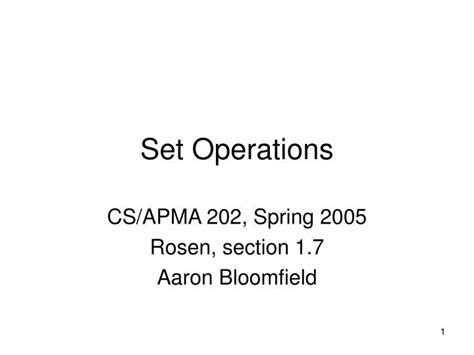 PPT Set Operations PowerPoint Presentation Free Download ID