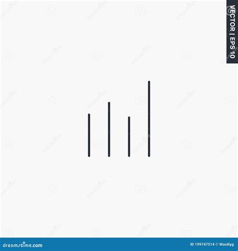 Graph Chart Linear Style Sign For Mobile Concept And Web Design Stock Vector Illustration Of
