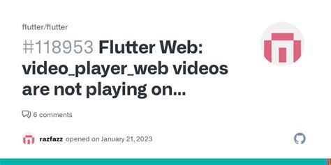 Flutter Web Videoplayerweb Videos Are Not Playing On Iphone Safari