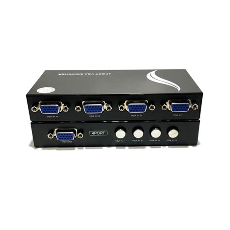 jual vga switch 4 port switcher vga 4 input 1 output shopee indonesia