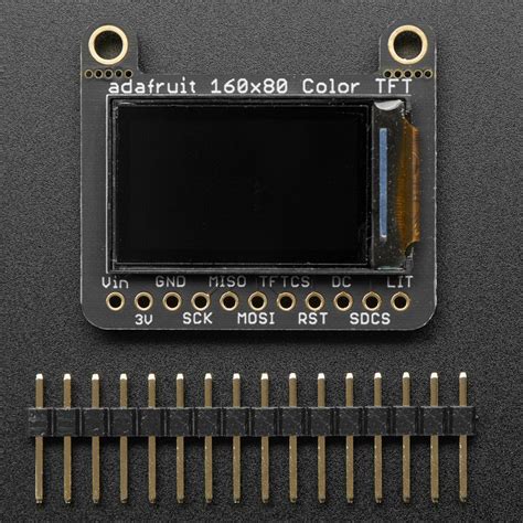 Adafruit 0 96 160x80 Color Tft Display W Microsd Card Breakout St7735