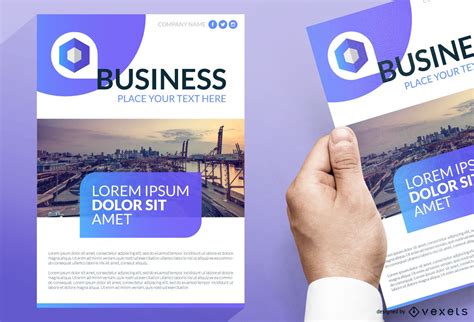 Business Leaflet Design Vector Download