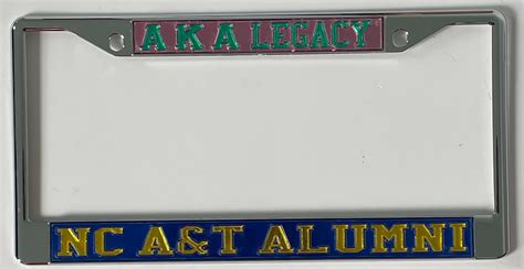 Aka Legacy Nc Aandt Alumni Frame Quality Laser Design