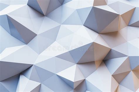 Abstract White Triangular Garment Background Design And Landing Page Concept Stock Illustration