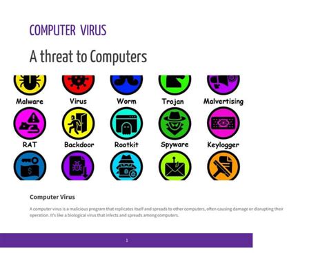 Computer Virus A Threat To Computer And User Pdf