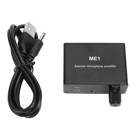Electret Microphone Amp Adjustable Gain 0 20db Sound