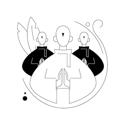 Premium Vector Religious Sect Abstract Concept Vector Illustration Religious Group