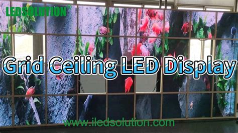 grid ceiling led display ledsolution led display led screen led sign led wall led display