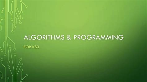 Algorithms And Programming Pptx