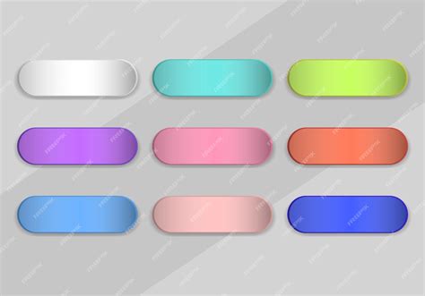 Premium Vector Set Of Modern Ui Buttons User Interface Template