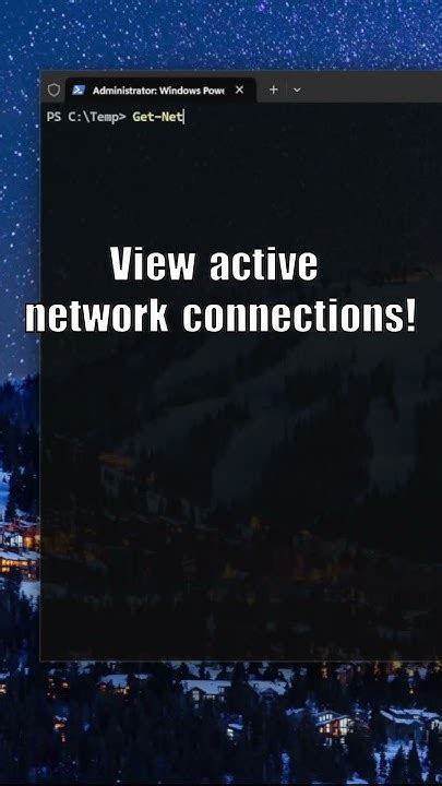 Tech Hack View Network Activity Powershell Sysadmin Powershell Windows Techtips Ittips