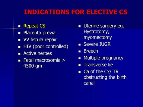Cesarean Section Cs Ppt Download