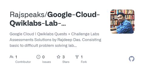 GitHub Rajspeaks Google Cloud Qwiklabs Lab Assessment Google Cloud Qwiklabs Quests