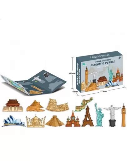 Магнитен пъзел Световни забележителности