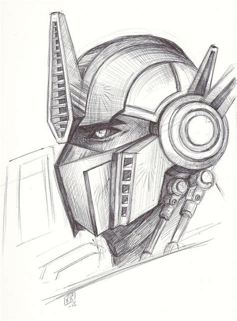 Optimus Prime Face Pencil Drawing How To Draw The Transformers Autobot