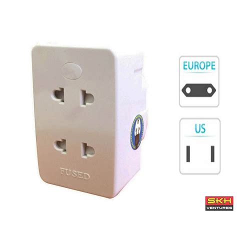Sum Uk 3 Pin Adapter With 4 Way 2 Pin Plug Socket 2 Pin Plug Friendly