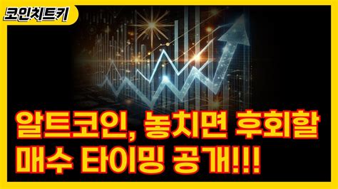 알트코인 매수 타이밍은 바로 이때입니다 비트코인 이더리움 알트코인 알트코인추천 코인추천 알트추천 코인분석 차트분석 업비트 빗썸 해외선물 단타매매