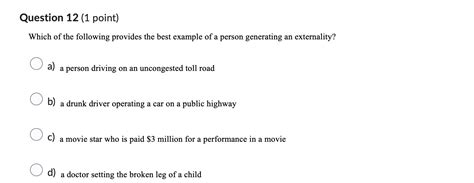 Solved Question 12 (1 ﻿point)Which of the following provides | Chegg.com