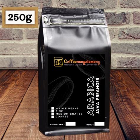 Jual Kopi Arabika Java Preanger 250g Premium Bijigiling Shopee