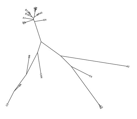 Plot How To Hide Some Labels In A Unrooted Tree In R Stack Overflow