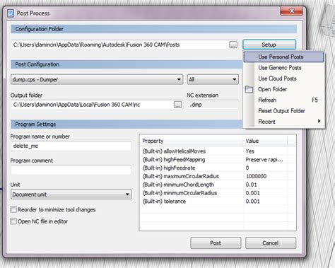 Solved Post Processor Autodesk Community