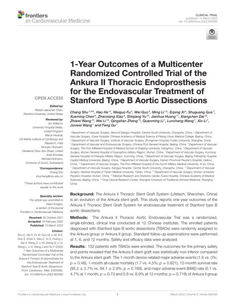 Pdf 1 Year Outcomes Of A Multicenter Randomized Controlled Trial Of